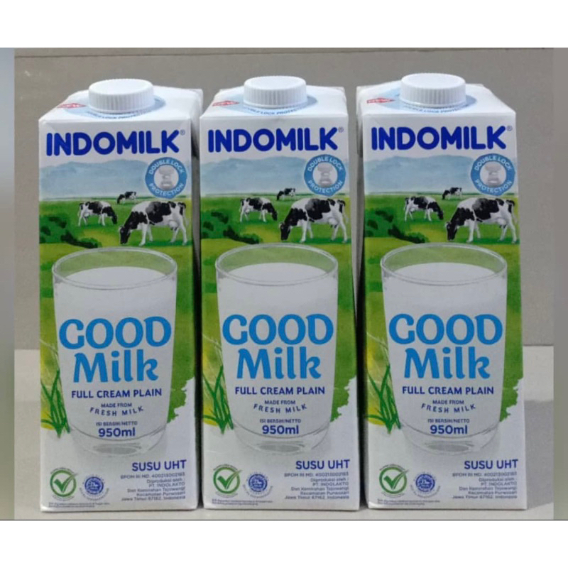 Jual susu UHT full cream indomilk 950 ml | Shopee Indonesia