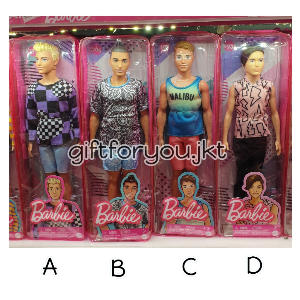 Jual Boneka Barbie Ken Doll Fashionista Boy Boneka Cowok Mainan Anak ...