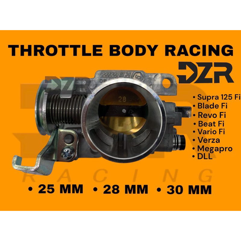 Jual Throttle Body TB Racing Tuas Gas Racing Throtle 25 28 30 Supra 125 ...