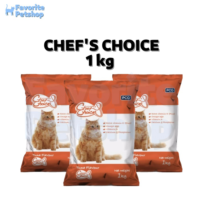 Jual CHEF'S CHOICES Chef Choice Dry Cat Food Tuna | 1kg | Shopee Indonesia