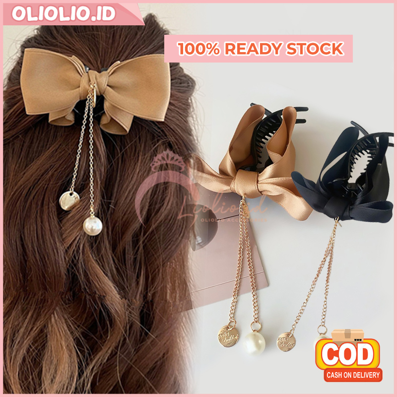 Jual Jepit Rambut Korea Dewasa Lucu Model Pita Rumbai Jedai Aksesoris ...