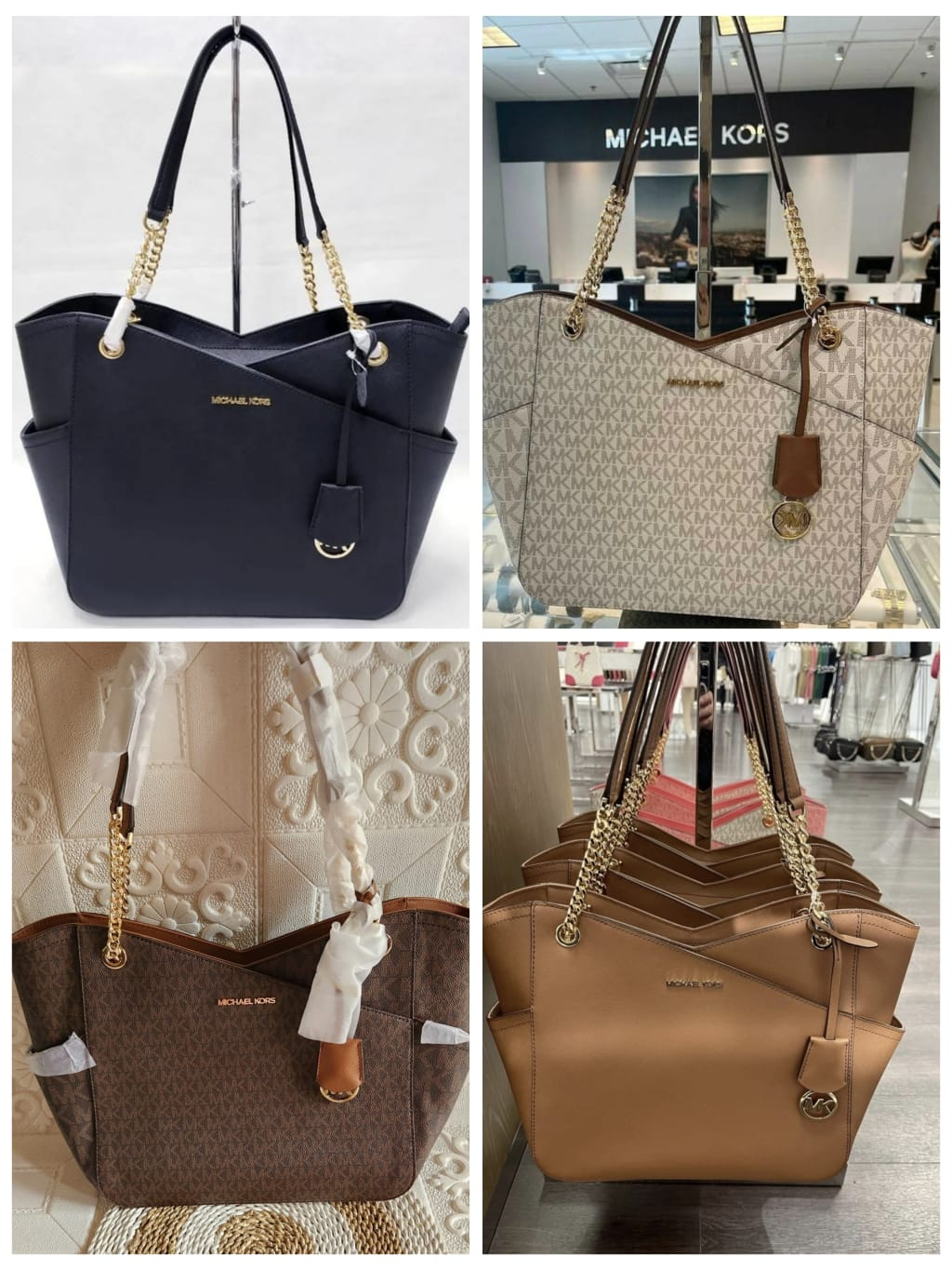 Jual Tas Wanita Branded Michaell Korss MK Jet Set Travel Large Chain ...