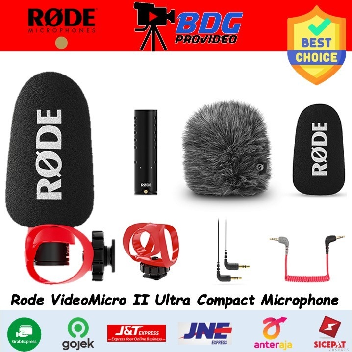 Jual Rode VideoMicro II Ultra Compact On Camera Microphone | Shopee ...