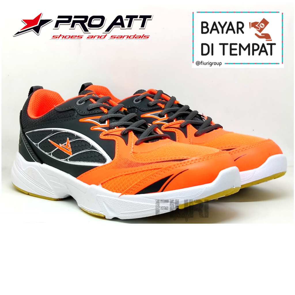 Jual FIURI - PRO ATT ORIGINAL - MW 503 ORANGE 39-42 - SEPATU OLAHRAGA PRIA - SEPATU BADMINTON ...