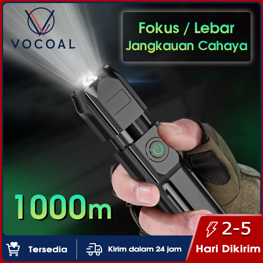 Jual Vocoal Senter Mini Kecil Led Senter Led Usb Portable Murah ...