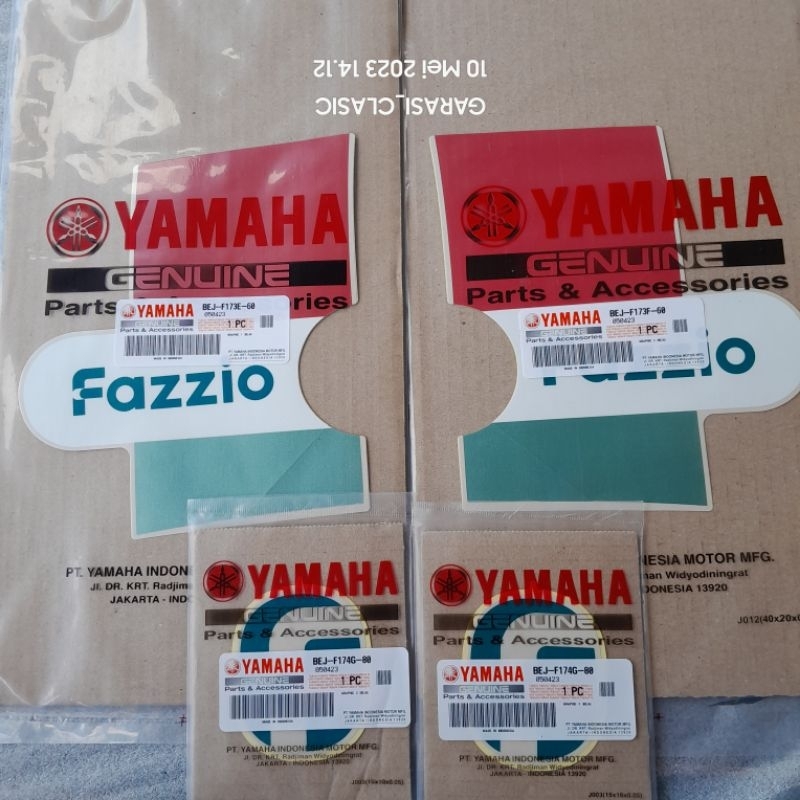 Jual STRIPING FAZZIO FAZIO PUTIH 2023 ORIGINAL YGP | Shopee Indonesia