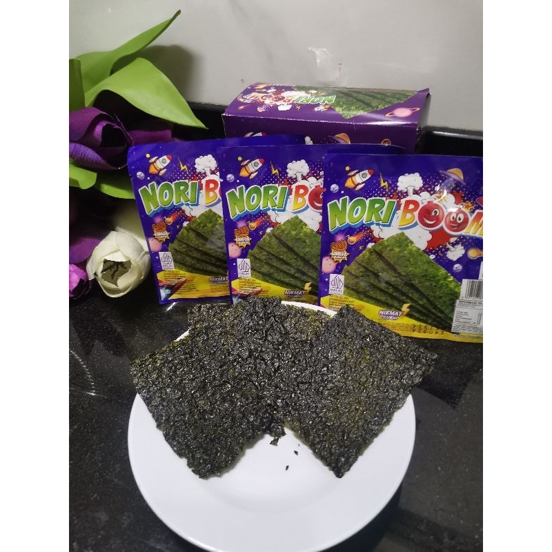 Jual nori boom BBQ snack rumput laut keripik nori go | Shopee Indonesia