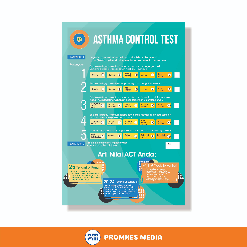 Jual Poster Kesehatan, Poster ACT, Asthma Control Test | Shopee Indonesia