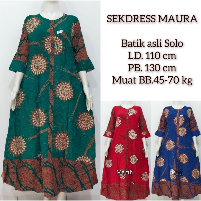 Jual OZERA - DASTER SEKDRESS JODHA MAURA UKURAN STANDARD BATIK CAP ASLI ...