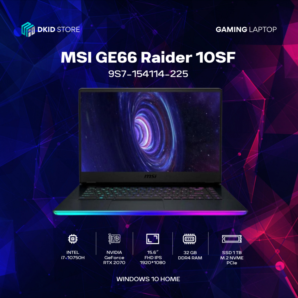 Jual MSI GL65 Leopard 10SDR (9S7-16U722-217) /Core i7-10750H/8GB/512GB ...