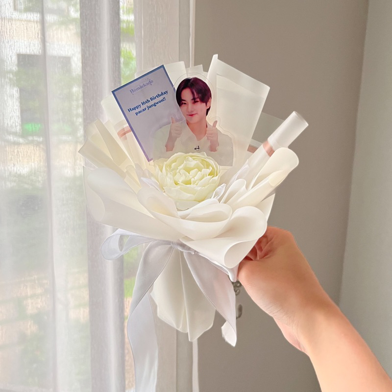 Jual [CHAT SBLM CO] HOMIEKADO PETITE ACRYLIC bouquet svt nct bts ...