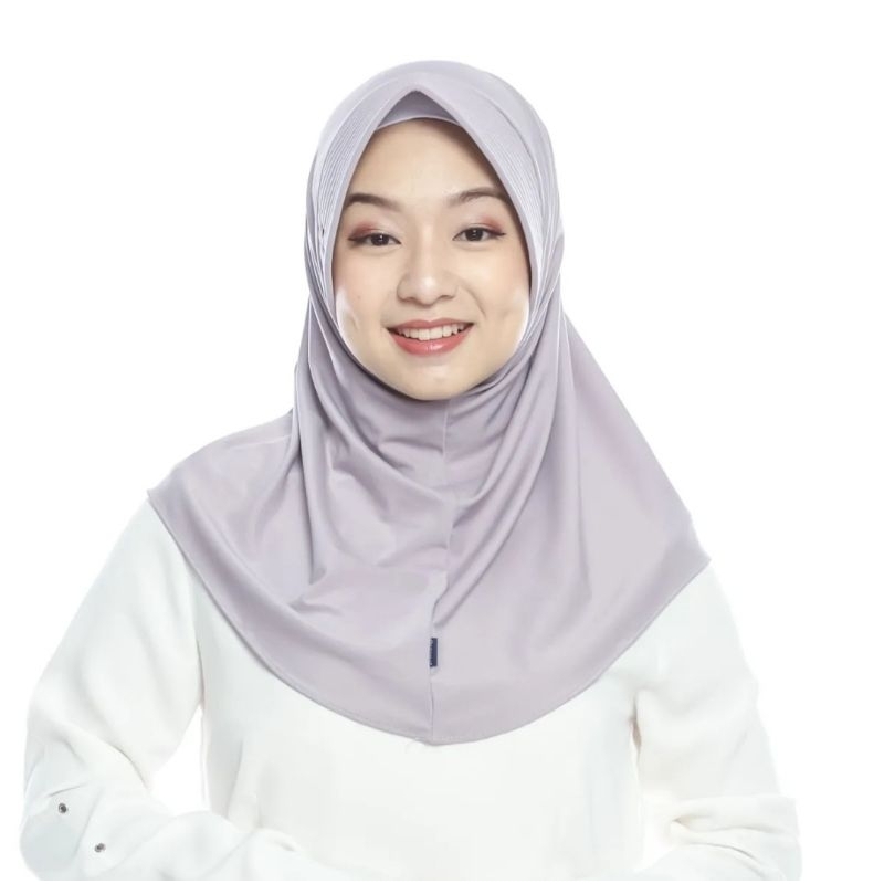 Jual Bergo Jersey premium / hijab sporty pendek / hijab sport salur ...