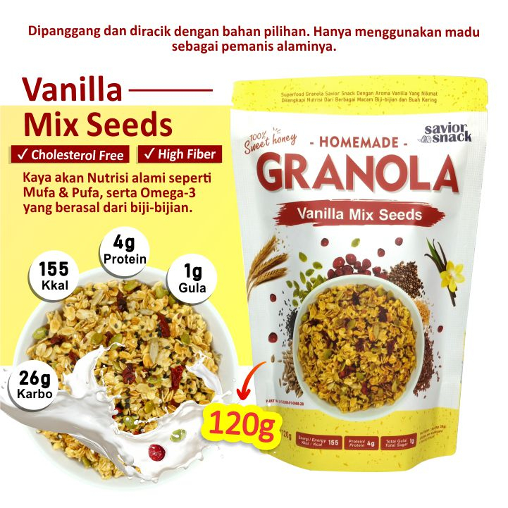 Jual Makanan Sehat Cemilan Trail Mix Nuts Seed Fruit Sarapan Granola ...