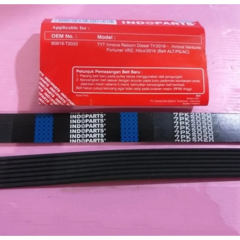 Jual Fan Belt Innova Reborn Diesel New Fortuner VRZ Diesel Hilux Diesel ...