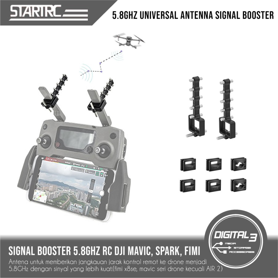 Jual STARTRC Universal Drone 5.8GHZ Signal Booster Antenna Yagi-Uda DJI RC | Shopee Indonesia