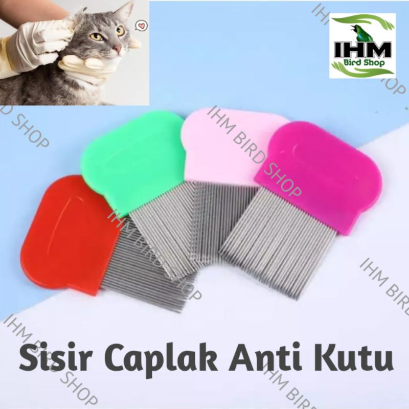 Jual Sisir Caplak Serit Anti Kutu Ketombe Grooming Anjing Kucing ...