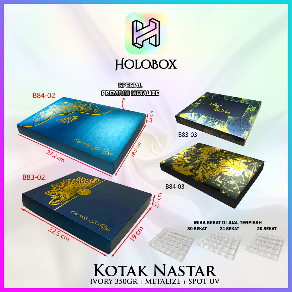 Jual Box Coklat Kotak Kue Nastar Mika Sekat Packaging | Shopee Indonesia