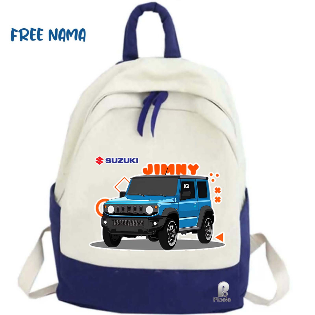 Jual TAS RANSEL BACKPACK ANAK SEKOLAH MOTIF MOBIL SUZUKI JIMNY UNISEX ...