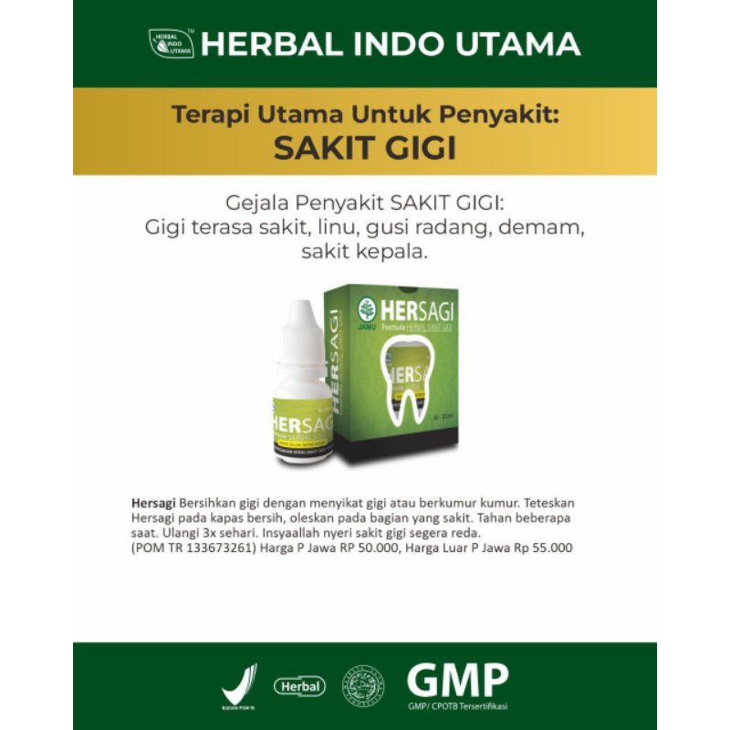 Jual HERSAGI(herbal sakit gigi) | Shopee Indonesia