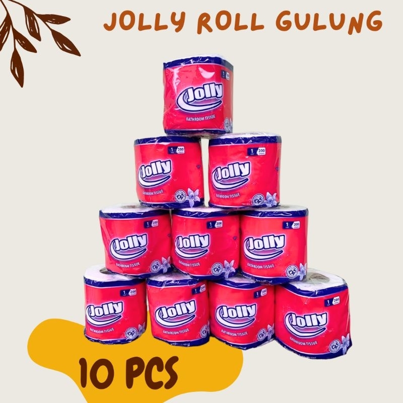 Jual JOLLY ROLL 200 SHEET TISU TOILET TISU MAKAN HEMAT ISI 10PCS ...