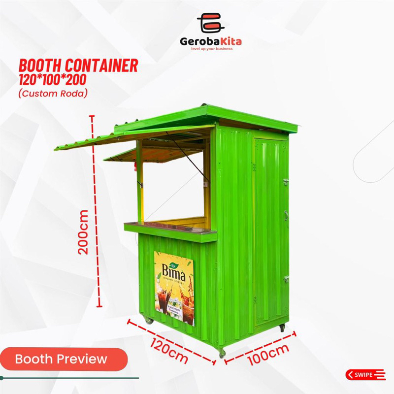 Jual Booth Container (Custom Roda) | Shopee Indonesia