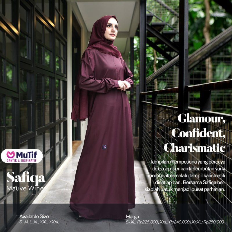 Jual MuTif 100% ORI | Safiqa Steel Grey New | Safiqa Super White ...