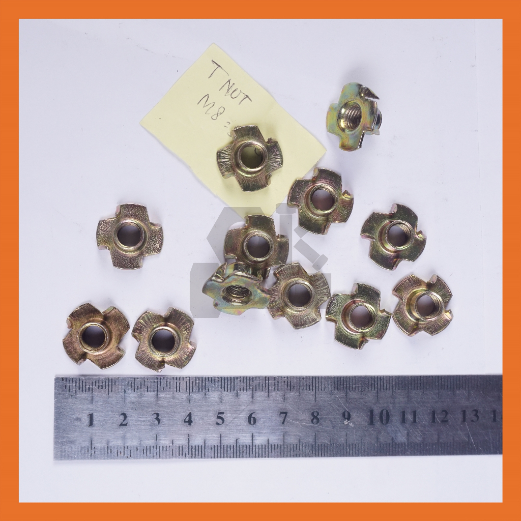 Jual Tee Nut m8 T nut 8 mm Mur Furniture Mur Cakar Mur Tanam Kayu ...