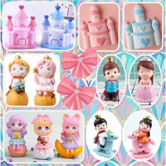 Jual Topper Castle Angel Princess Prince Putri Pangeran hiasan cake kue ...