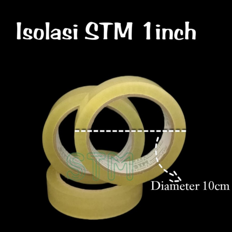Jual Isolasi STM 1 inch 24mm 72Y Bening | Shopee Indonesia