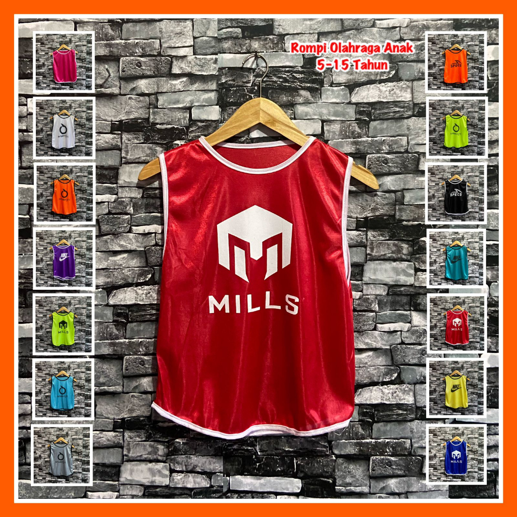 Jual Rompi olahraga sepak bola futsal anak SD SMP Rompi bola anak ...