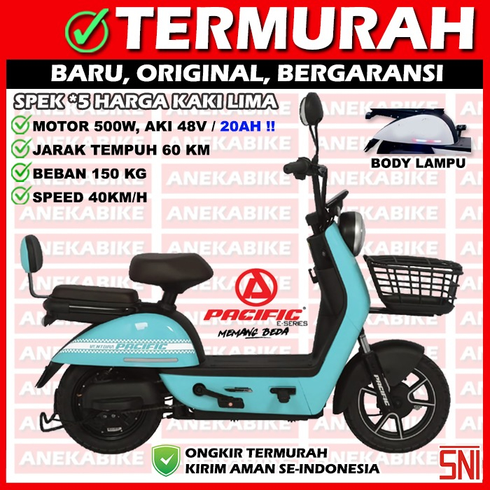 Jual Sepeda Listrik Dewasa Pacific Ventura 48V 20AH Garansi Resmi ...