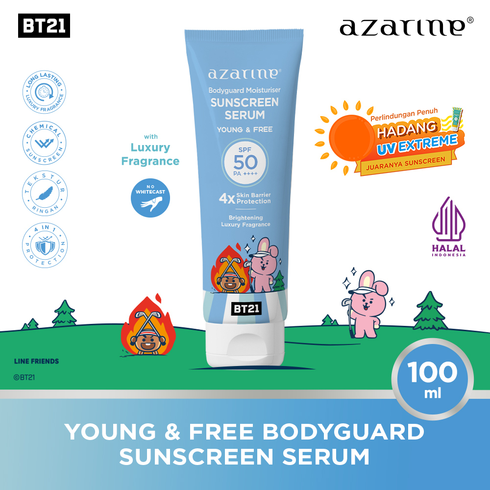 Jual Azarine Body Guard Moisturizer Sunscreen Serum SPF50 PA ...