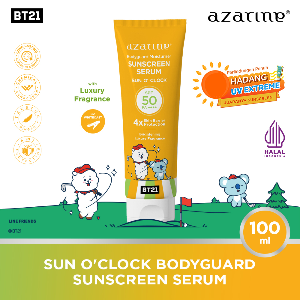 Jual Azarine Body Guard Moisturizer Sunscreen Serum SPF50 PA ...