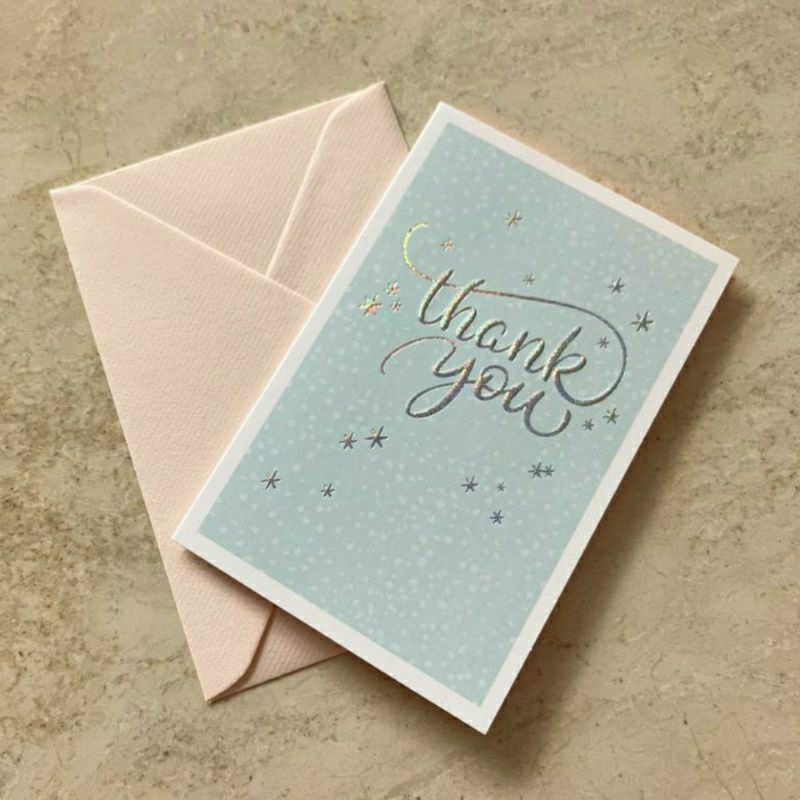 Jual Thank You Card / Kartu Ucapan Terimakasih / Kartu Ucapan Thank You ...