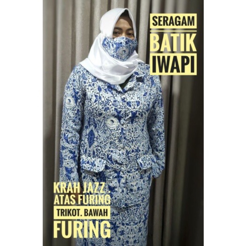 Jual Seragam Batik IWAPI Tersedia Berbagai Macam Model dan Ukuran ...