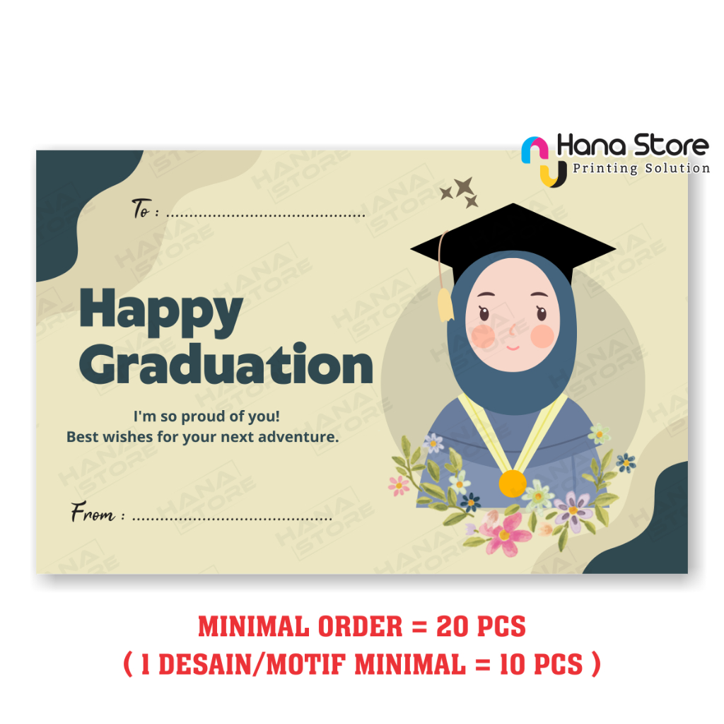 Jual Greeting Card GRADUATION V2 - Gift Card - Kartu Ucapan Wisuda - Aesthetic - Kartu Ucapan ...