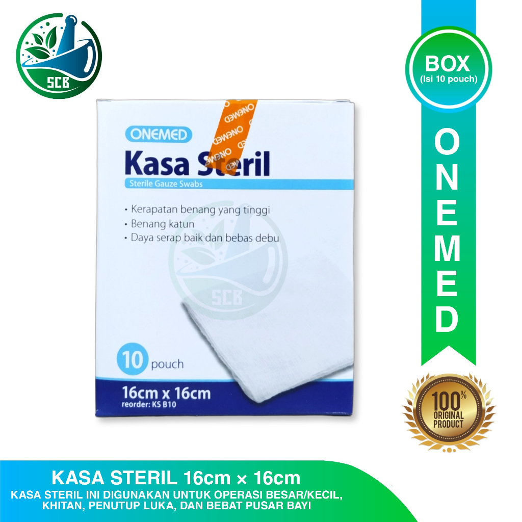 Jual Kasa Steril ONEMED 16x16 isi 10 - Kasa Steril 16cm x 16cm | Shopee ...