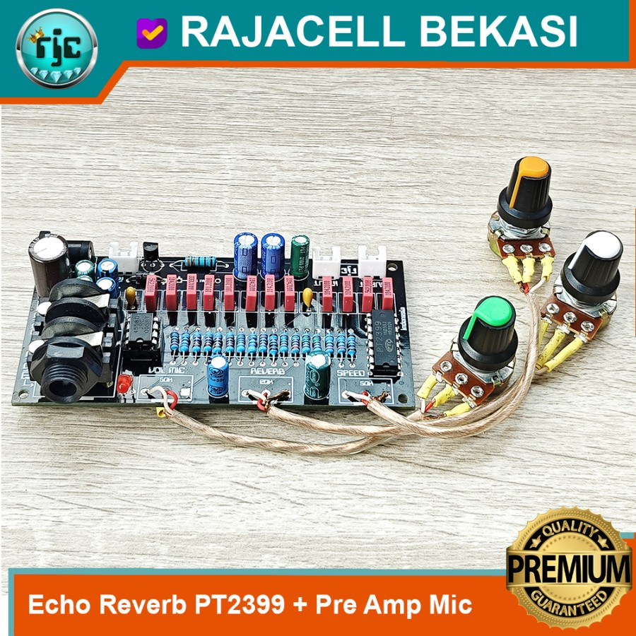 Jual Echo Delay Reverb Microphone Pre-Amp Mic PT2399 Efek Vocal Amplifier | Shopee Indonesia