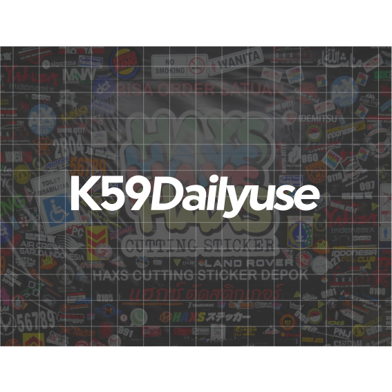 Jual Cutting Sticker K59 Dailyuse Ukuran 9.5 cm Untuk Motor Mobil | Shopee Indonesia
