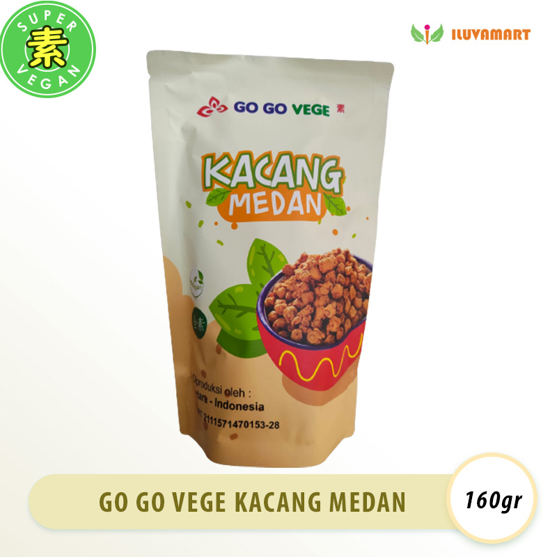 Jual Go Go Vege Kacang Medan 160g Kacang Telur Vegan Camilan Vege Snack ...