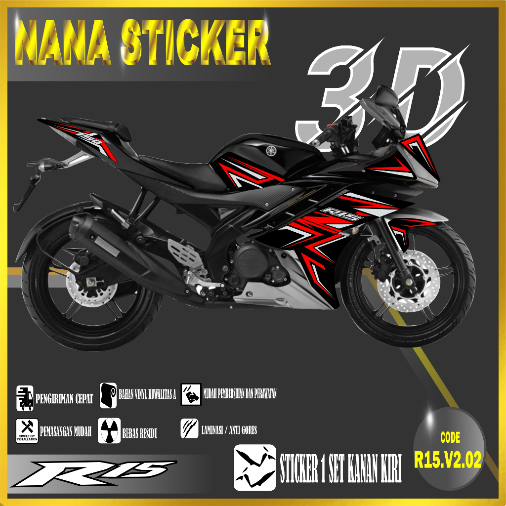 Jual Striping R15 V2 - Stiker R15 V2List Variasi Motor STICKER R15 V2 ...