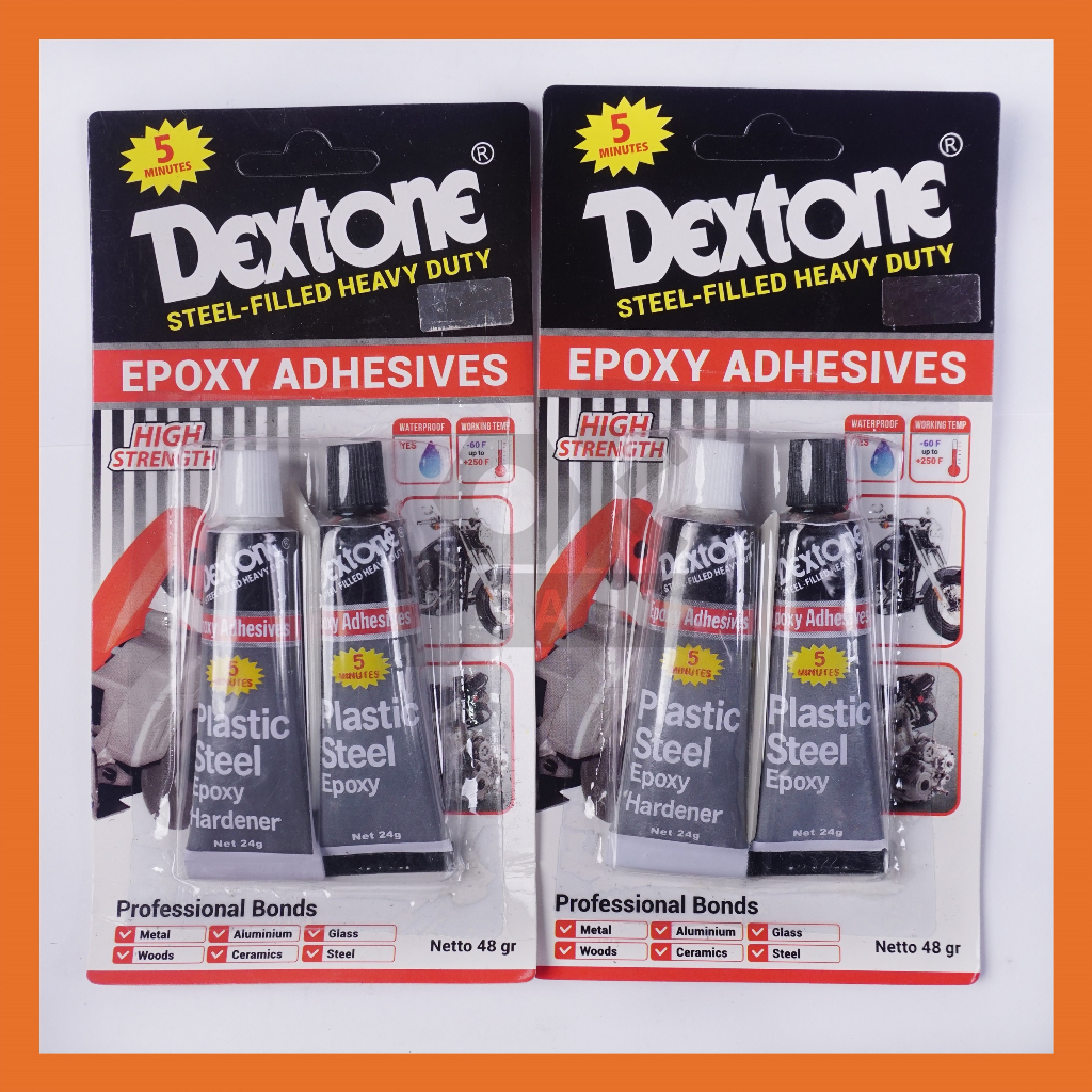 Jual Dextone Lem Besi 48gr 5 menit Lem baja Lem kayu Lem keramik Lem ...
