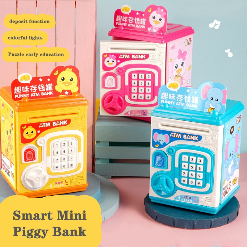 Jual SAVING BOX / CELENGAN BRANKAS MODEL LUCU ATM MINI MAINAN ANAK ...
