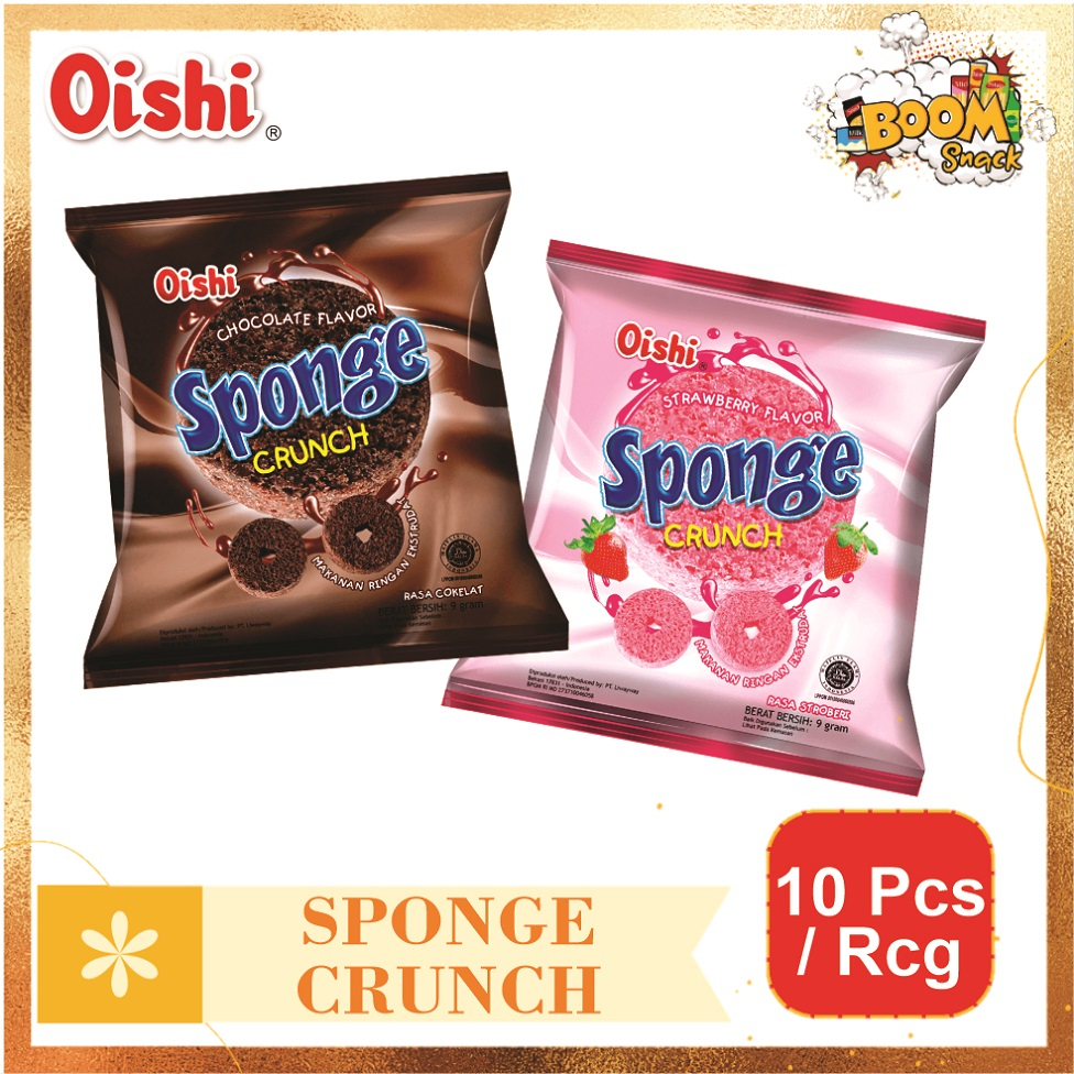 Jual Oishi Sponge Crunch Isi 10pcs | Shopee Indonesia