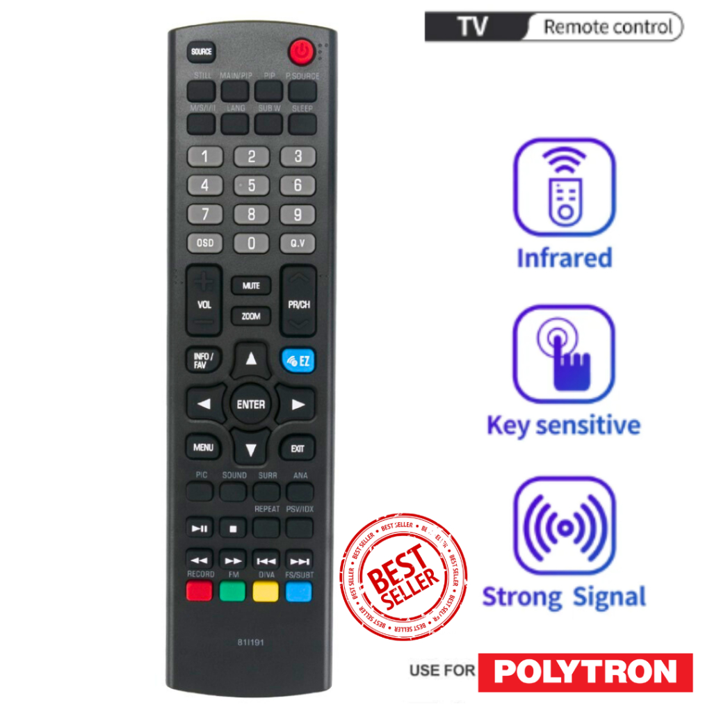 Jual REMOTE POLYTRON TV LED POLYTRON 81I191 CINEMAX | Shopee Indonesia