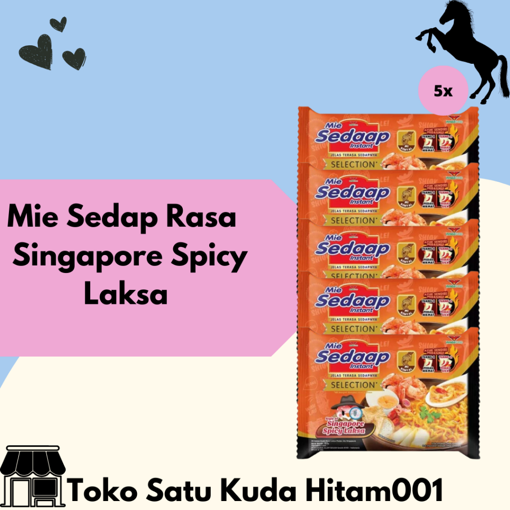 Jual Mie Sedap Rasa Singapore Spicy Laksa isi 5 Pcs | Shopee Indonesia