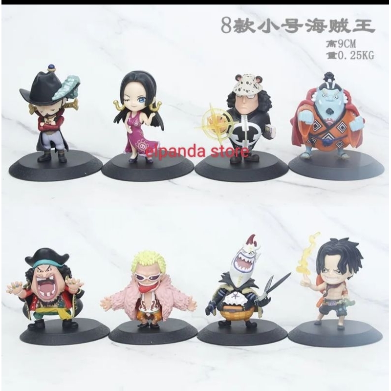 Jual Topper Kue Anime One Piece Luffy Ace Boa PVC 8 Pc Set Figure ...