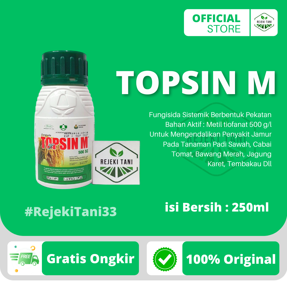 Jual Fungisida TOPSIN 500 SC 250ml Obat Pembasmi Jamur Seperti Embun ...
