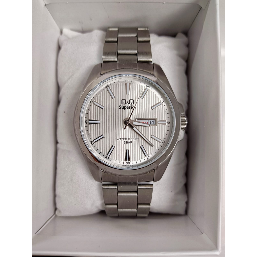 Jual Jam Tangan Rantai Pria Superior Exclusive Q&Q Stainless Steel Q50B ...