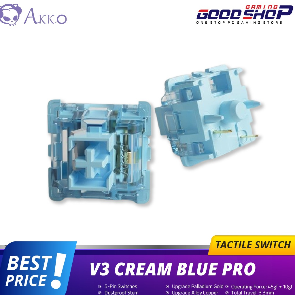 Jual Akko V3 Cream Blue Pro Switch | Shopee Indonesia